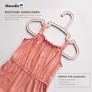 Recycled Plastic Kids Hangers | 13.5" Heavy Duty Big Kids Plastic Hangers | Bulk Pack Childrens Hangers Plastic, Large Toddler Hangers for Clothes | Child Size (2-12yrs | 50 Pack, Pinks)