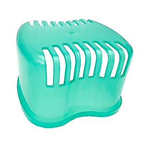 Bearals Denture Case, Denture Bath, Denture Cup with Strainer, Denture Box Container, Denture Cleaner Box (Green)