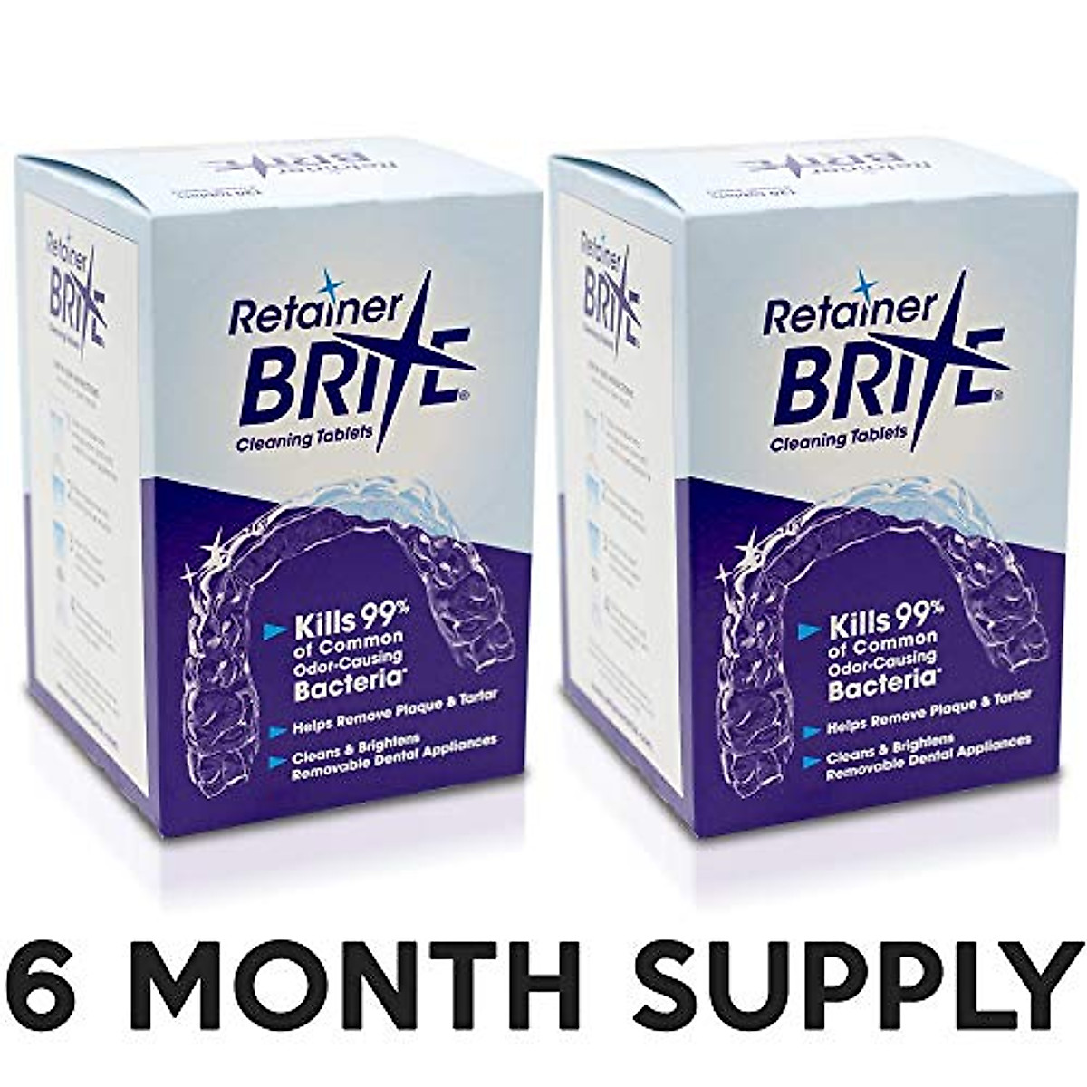 Retainer Brite Retainer brite -6 months supply- 2 boxes pack -192 tablets , 192 Count