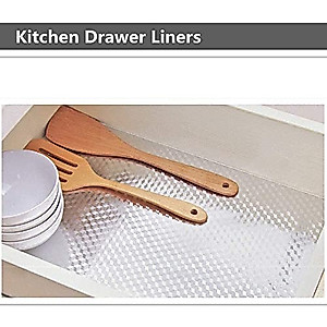 ZODIFEVI Kitchen Backsplash Stickers,15.7X196.9 inch, Self Adhesive Drawer Liner Peel and Stick Foil Wallpaper Cabinets Shelf Sticker (0.4M5M, Cube Texture-Silver)