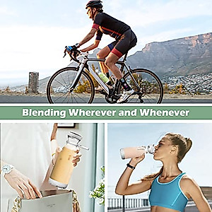 Mini Portable Personal Blender, 300W Powerful Smoothie Blender for Shakes and Smoothies, 20oz Portable Travel Mixer USB Rechargeable with Pulse Function Volbaby Blender Bravo(Upgraded) (BravoX, White)