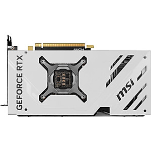 MSI Gaming GeForce RTX 4070 12GB GDRR6X Extreme Clock: 2520 MHz 192-Bit HDMI/DP Nvlink TORX Fan 4.0 Ada Lovelace Architecture Graphics Card (RTX 4070 VENTUS 2X WHITE 12G OC)