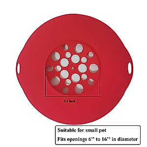 Boil Over Protector Boil Over Universal Lid Fits Openings 6" to 10" in Diameter