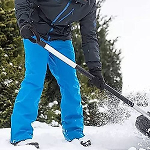 Plastic Spade Handle Shovel D Grip Handle, 32mm Inner Diameter Spade Snow Shovel Handle, Spade Snow Scoop Digging Raking Tools Hand Protect Garden Accessorie for Snow Shovel Digging Raking Tool (Red)