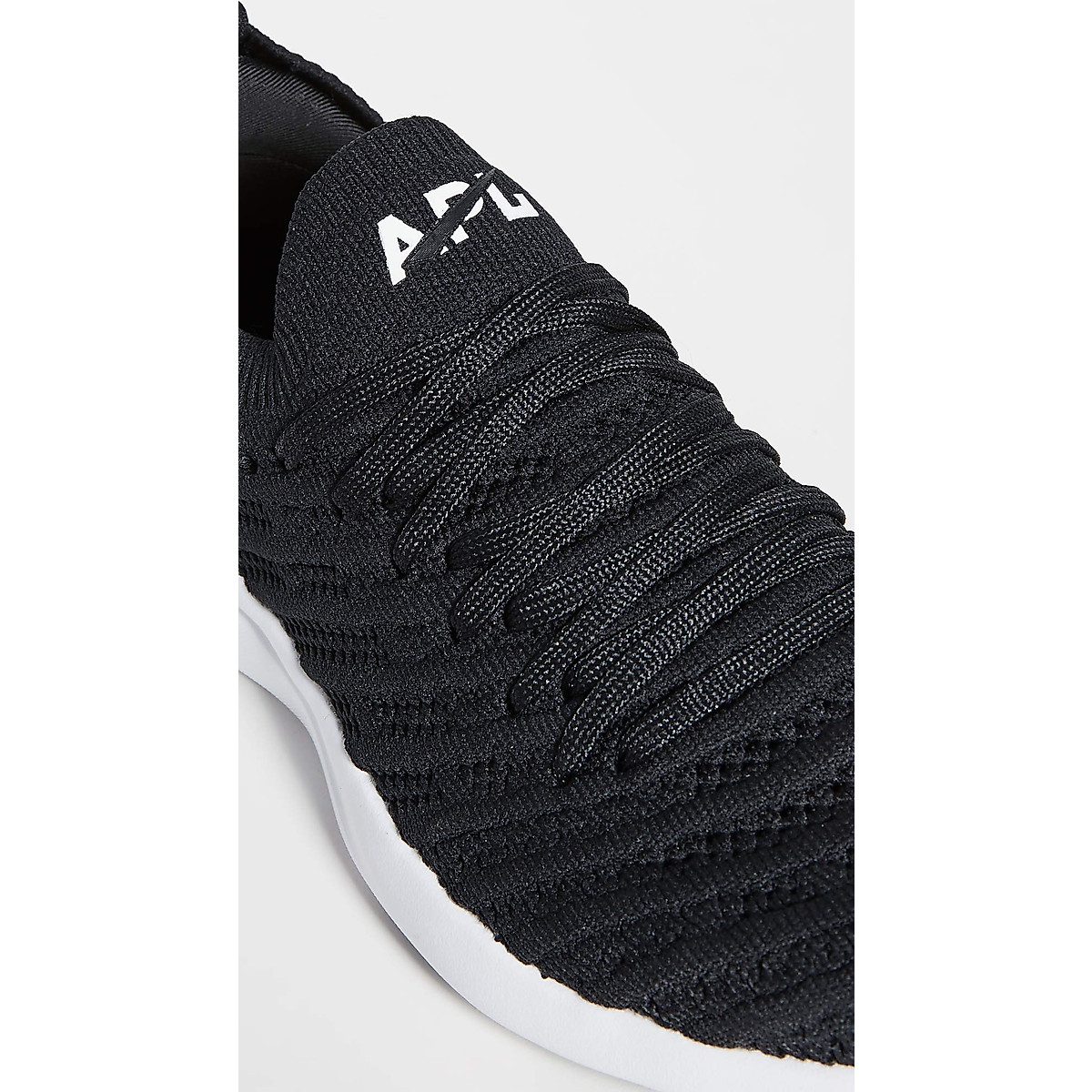 APL: Athletic Propulsion Labs Women's Techloom Wave Sneakers, Black/White, 5.5 Medium US