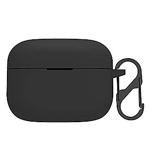 METEQI Shockproof Protective Silicone Case Cover Compatible with Sony LinkBuds S (Black)