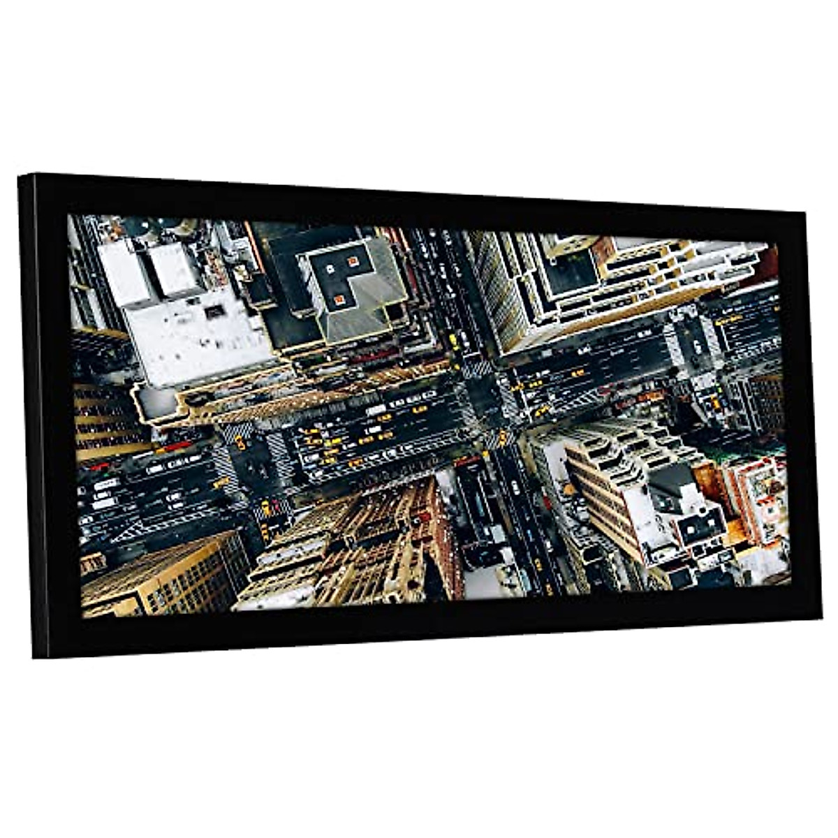 Americanflat 8x16 Picture Frame in Black - Engineered Wood with Shatter Resistant Glass - Horizontal and Vertical Formats for Wall and Tabletop