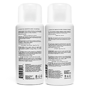 Peter Coppola a-Keratin Smoothing Shampoo & Conditioner Set - Smooths Thick Coarse Hair - Infused With Argan Oil, Avocado Oil And Hydrolyzed Keratin Transforms Frizz Into Shiny & Healthy Hair (10 oz)