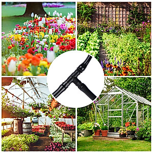 Philonext Drip Irrigation,130ft/40M Garden Irrigation System, Adjustable Automatic Micro Irrigation Kits,1/4" Blank Distribution Tubing Hose Suit for Garden Greenhouse, Flower Bed,Patio,Lawn (40M)