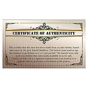 WUDWURK Whiskey Barrel Wood Bolt Action Ballpoint Pen (JD Whiskey Barrel, Pen Only)