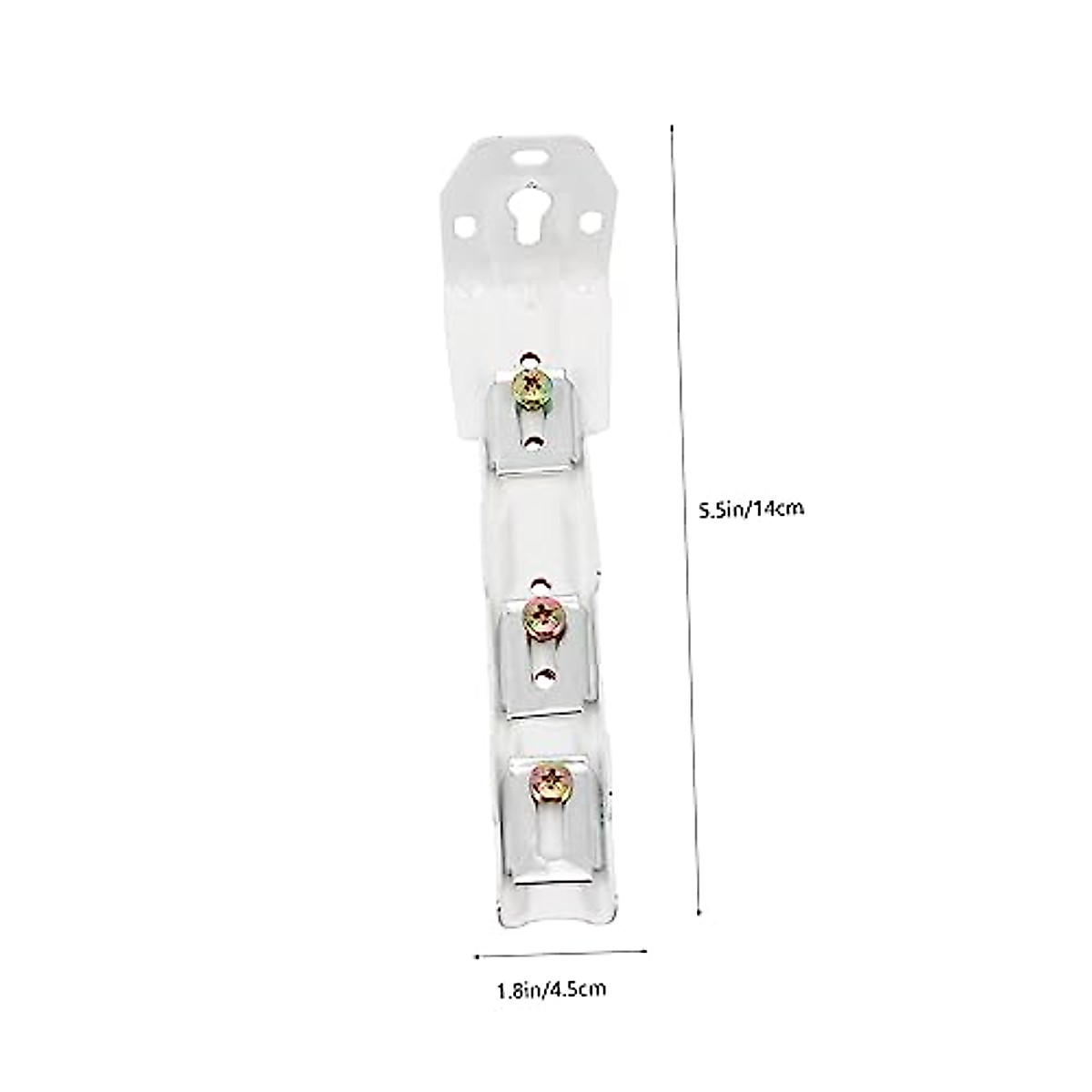 Garneck 12 Pcs Curtain Fixing Accessories Ceiling Track Ceiling Mount Ceiling Track Roller Hooks Curtain Track Mounting Brackets Curtain Rods Holders Metal Shower Curtain Hooks Tool Stand