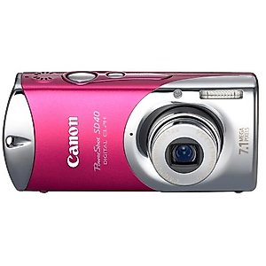 Canon PowerShot SD40 7.1MP Digital Elph Camera with 2.4x Optical Zoom (Precious Rose)