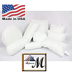 6 X 16 inches Bolsters Pillow Form Inserts for Shams White Hypoallergenic Pillow Insert Premium Made in USA