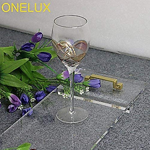 Acrylic Bathtub Tray Caddy with Metal Handles, Lucite Clear Bathroom Tray Rack