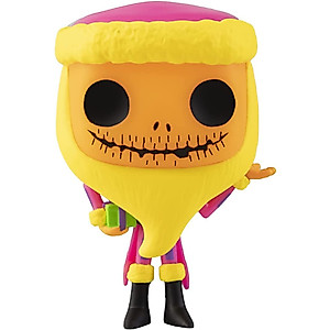 King NBX Exclusive Nightmare Before Christmas Jack Figure Character Bundled with Halloweentown Black Light Santa Skellington + Something Wild Card Game + 3D Icon Hanger Master of Fright 3 Items