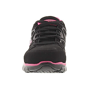 Skechers Women's Synergy-Sandlot Work Boot, Black/Pink, 8.5 M US