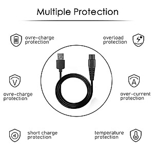 USB Mens Hair Clippers Charger Suitable for 7510 Surker Mens Hair Clippers Charger & Hair Clippers Replacement Charger Power Cord