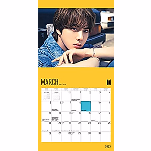 BTS OFFICIAL | 2023 7 x 14 Inch Monthly Mini Wall Calendar | BrownTrout | K-Pop Bangtan Boys Music
