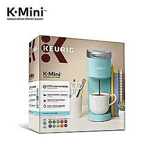 Keurig K-Mini Coffee Maker, Single Serve K-Cup Pod Coffee Brewer, 6 to 12 oz. Brew Sizes, Oasis