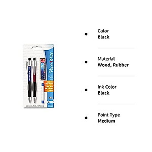 Paper Mate 1738796 Comfortmate Ultra Pencil Starter Set, Ast Brl; 0.7 Mm, Ref