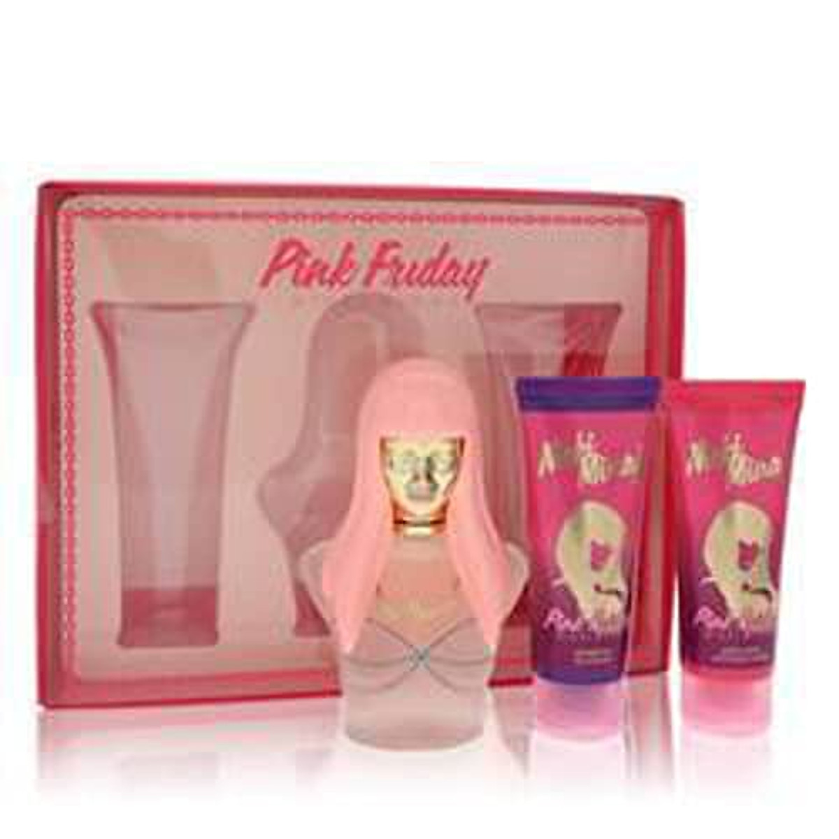 Nicki Minaj Pink Friday 3 piece Women's Perfume Gift Set, 3.4 Fl Oz