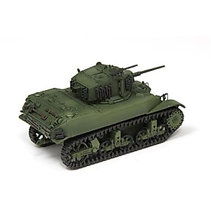S-Model China PLA Captured Type 97 & M5A1 M5A1 Stuart Light Tank 2 Vehicles Set 1/72 ABS Tank Pre-builded Model