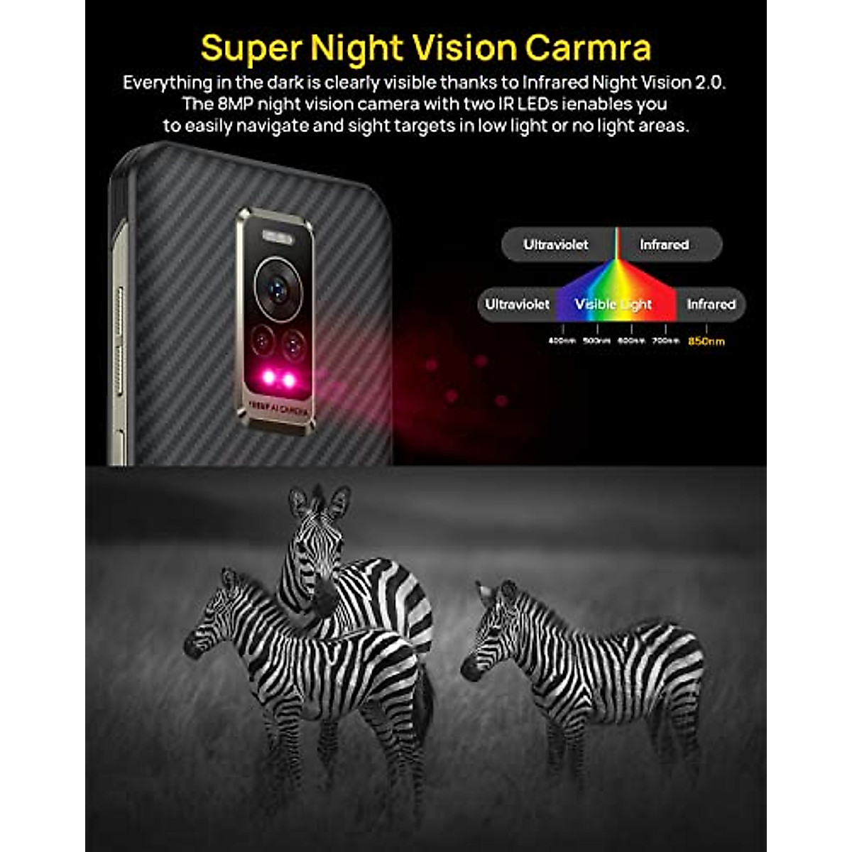 Ulefone Armor 17 Pro Rugged Smartphone, 13GB + 256GB, 108MP Triple Camera, 8MP Night Vision Camera, 66W Fast Charging, Helio G99 Processor, 6.58" FHD+, Android 12, 4G Dual SIM Unlocked Rugged Phone