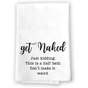 Funny Novelty Bath Hand Towels | Restroom Male Female Symbols Bathroom Country Rustic Farmhouse Modern Decor | Hilarious Adult Crude Humor Home House Warming Wedding Gift Presentà