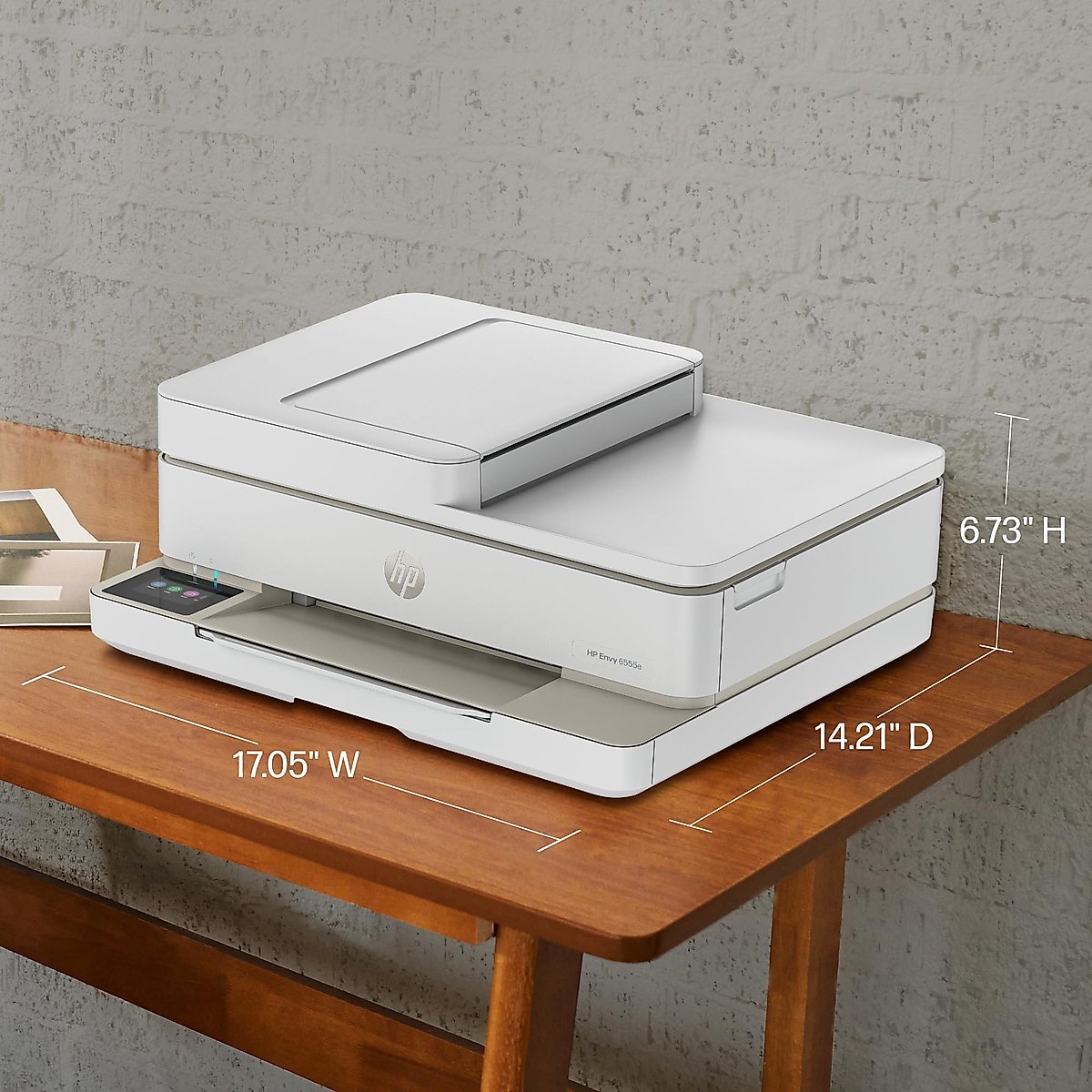 HP Envy 6555e Wireless All-in-One Color Inkjet Printer, Print, scan, Copy, Duplex Printing Best-for-Home, 3 months of Instant Ink included (714N5A)