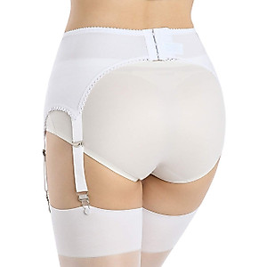 Lace Thigh Garter Belt Stretchy Suspender Strap Belt for Lingerie Thigh Stockings White