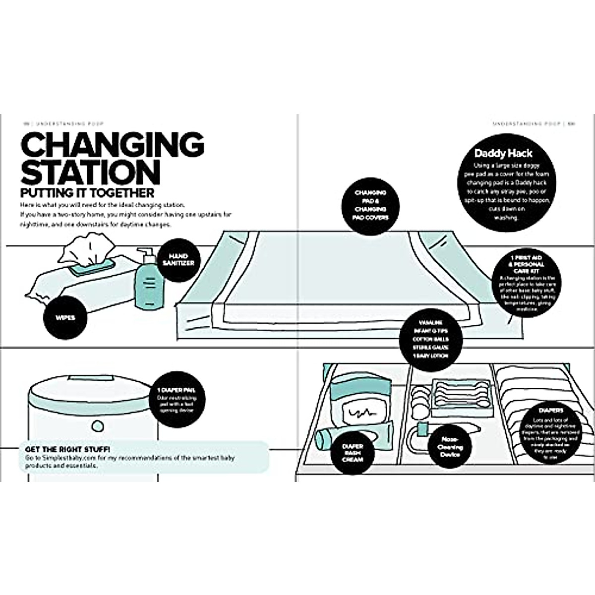 The Simplest Baby Book in the World: The Illustrated, Grab-and-Do Guide for a Healthy, Happy Baby