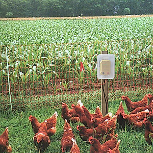 FenceMate AC Powered Electric Fence Charger Output 0.35J up to 7 Miles, Fence Energizer up to 7 kV to Contain Pet, Poultry, Keep Rodent & Nuisance Animals Out, Used in Homestead, Garden, Pond, Orchard