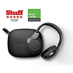 Philips PH805 Active Noise Canceling (ANC) Over Ear Wireless Bluetooth Performance Headphones w/Hi-Res Audio, Comfort Fit and 30 Hours of Playtime (TAPH805BK)