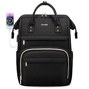 LOVEVOOK Laptop Backpack for Women Teacher Backpack Nurse Bag,Work Bag Backpack Purse Bag Anti-Theft Travel Backpack with USB Charging Port,14 Inch Backpack for College Business Casual