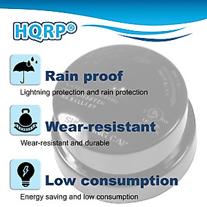 HQRP 2-Pack Photocell Sensor Shorting Cap Outdoor Light Photoelectric Switch Short Circuit Cap Twist Lock Plug for Led Garage Light, Outdoor Pole Light, Landscape Lightening etc.