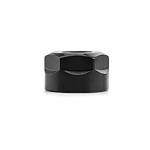 QWORK ER20 A Collet Clamping Nuts for CNC Milling Chuck Holder Lathe, 4 Pack (Black)