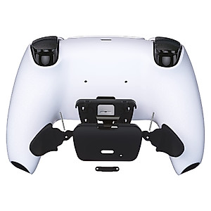 Solid Black Replacement Redesigned K1 K2 Back Button Keys Set for eXtremerate RISE Remap Kit for PS5 Controller - Only Buttons, without Controller & RISE Remap Board