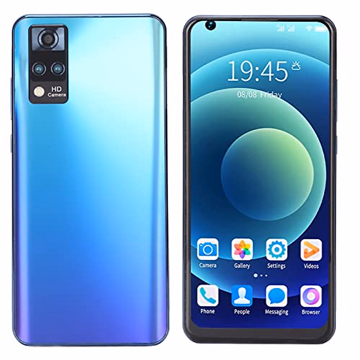 X51Pro Unlocked Cellphone, HD 6.7in 4GB 64GB Dual SIM Card 3G Unlocked Smartphone Support Maximum 128G Memory Card for Android 10(Bule)