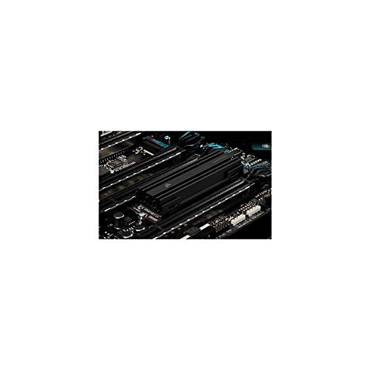 Corsair MP600 PRO 2TB M.2 NVMe PCIe x4 Gen4 SSD (Up to 7,000MB/sec Sequential Read & 6,550MB/sec Sequential Write Speeds, High-Speed Interface, 3D TLC NAND, Built-in Heatspreader) Black