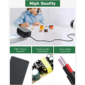 JOVNO 12V 2A 24W Multi Tips(10pcs) Switching Power Adapter, 100-240V AC to DC 12V Power Supply RGB LEDs Driver with 5.5x2.1mm 4.0x1.7mm 3.5x1.35mm for LED Strip Light Camera Router LCD Monitor DC Pump