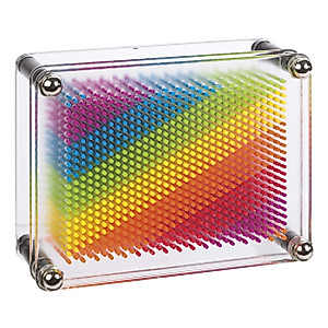 Toysmith Colorful Rainbow Pin Art, Girls Boys, Room Decor Desk Toy
