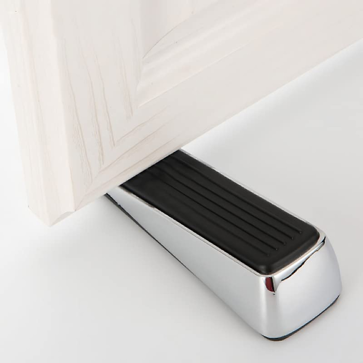 CQDAMENG - Door Stop - Door Stop Wedge - Made of Metal Good Zinc Alloy - Complimentary Two Anti-Collision mats in The Same Color - Restroom, Bedroom, Kitchen