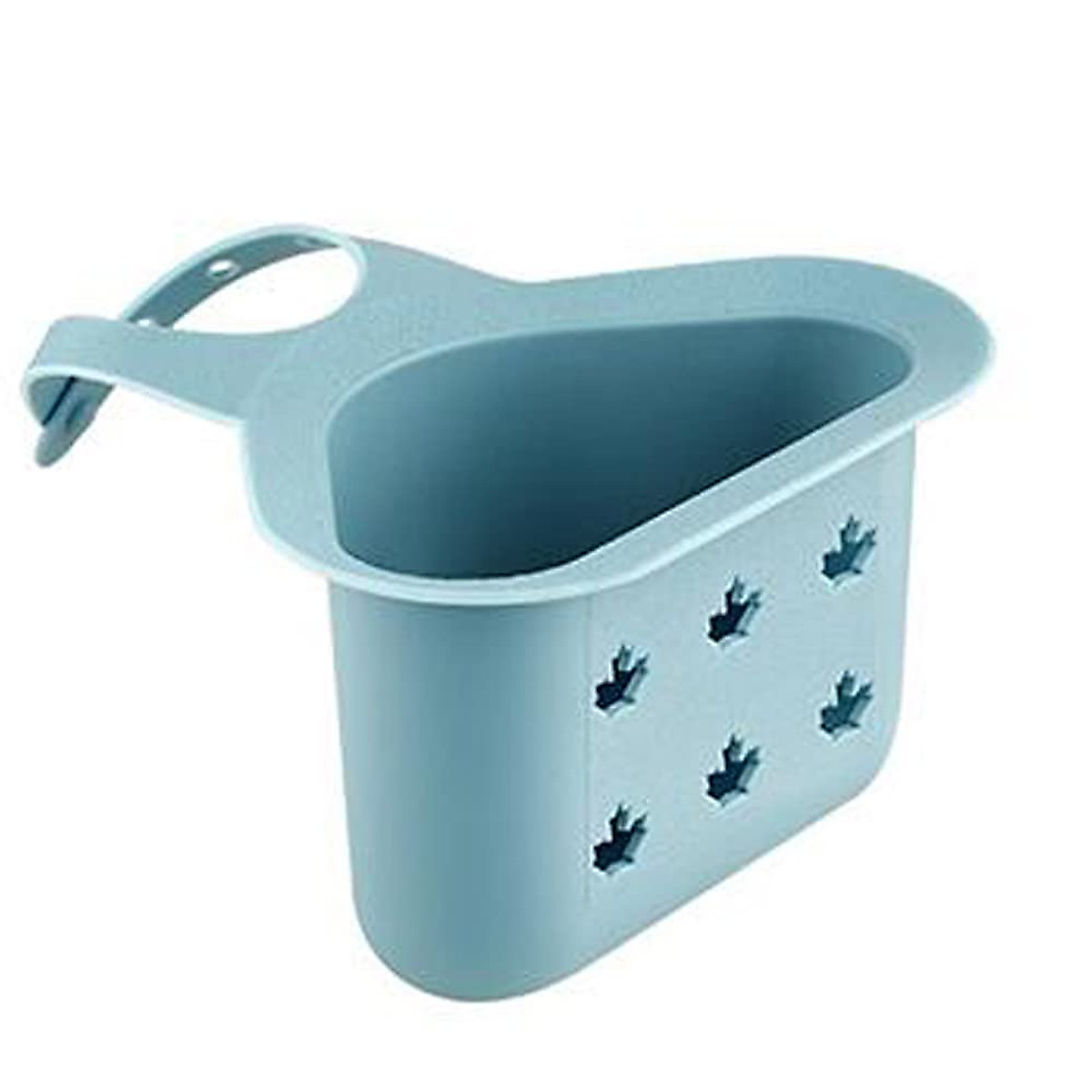 TuuTyss Flexible Hanging Sponge Holder Sink Caddy for Sink Kitchen,Blue,Set pf 1