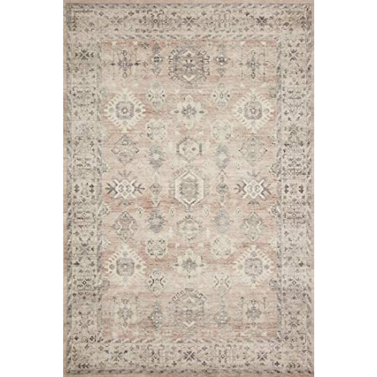 Loloi II Hathaway Collection HTH-03 Java/Multi, Traditional Area Rug, 5'-0" x 7'-6"