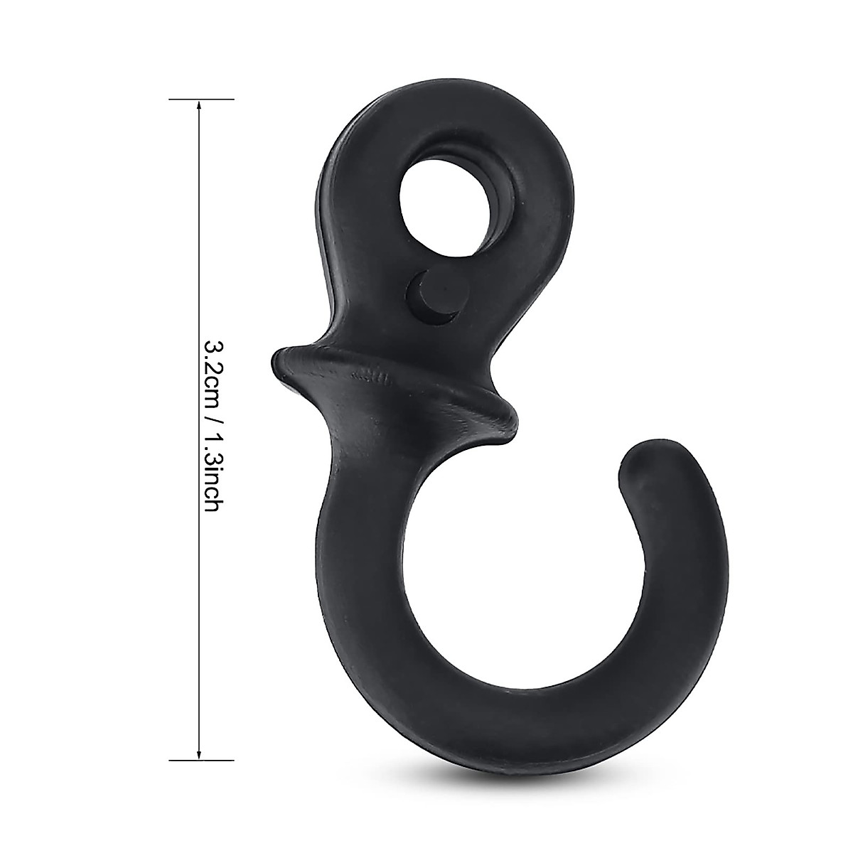 4PCS Archery String Stabilizer Monkey Tail Type Rubber Compound Bow String Damper Shock Absorber Bowstring Accessory(Black)