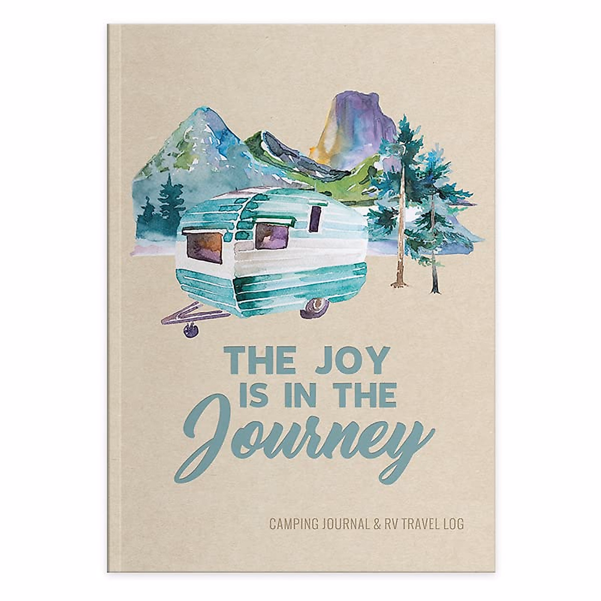 Camping Journal & RV Travel Logbook, Blue Vintage Camper Journey (Caravanning Campsite Log Books)