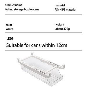 KAYKAI Hanging Soda Can Organizer for Refrigerator,Pop Can Dispenser Drink Holder for Refrigerator,Soda Can Dispenser Beverage Holder for Refrigerator Space Save