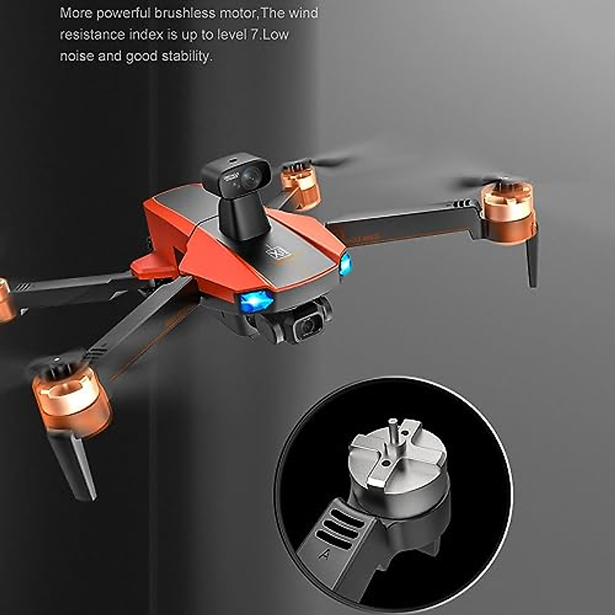 RKSTD Foldable FPV RC Drone With 6K WiFi Camera, Suitable For Adults, Beginners And Children; With GPS Positioning, 5G Image Transmission, With Obstacle Avoidance Device