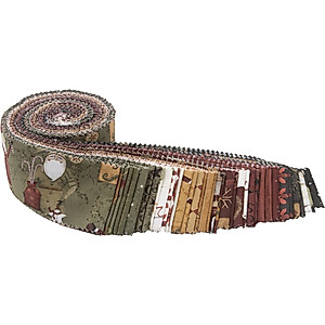 Teresa Kogut Kringle Rolie Polie 40 2.5-inch Strips Jelly Roll Riley Blake Designs RP-13440-40