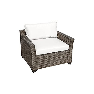 TK Classics MONTEREY-08a-WHITE Monterey Seating Outdoor Furniture, Sail White